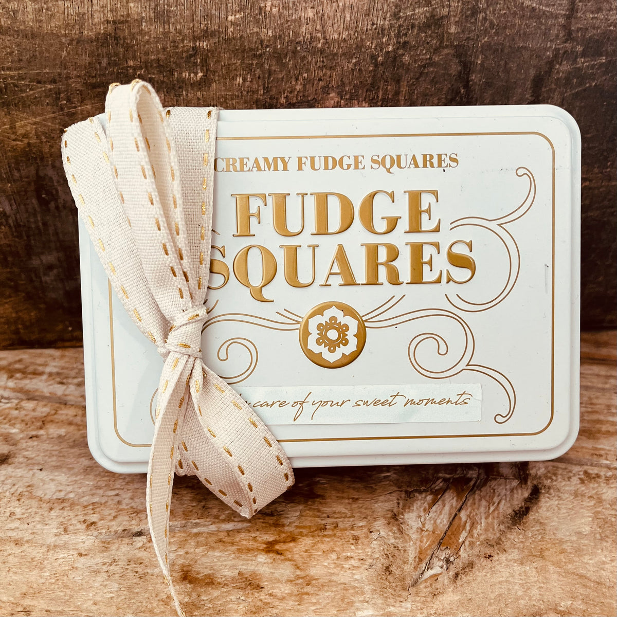 Gift Tin with Fudge Selection – Roses Artisanal Delicacies